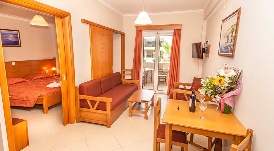 Apartment in Roda Corfu | Robolla Beach Apart Hotel Corfu
