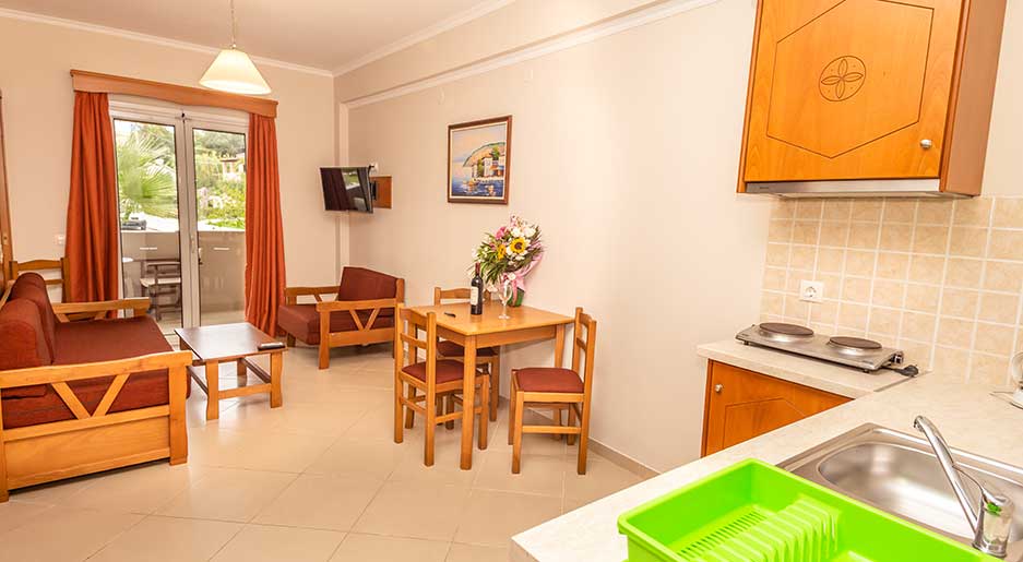 Apartment in Roda Corfu | Robolla Beach Apart Hotel Corfu